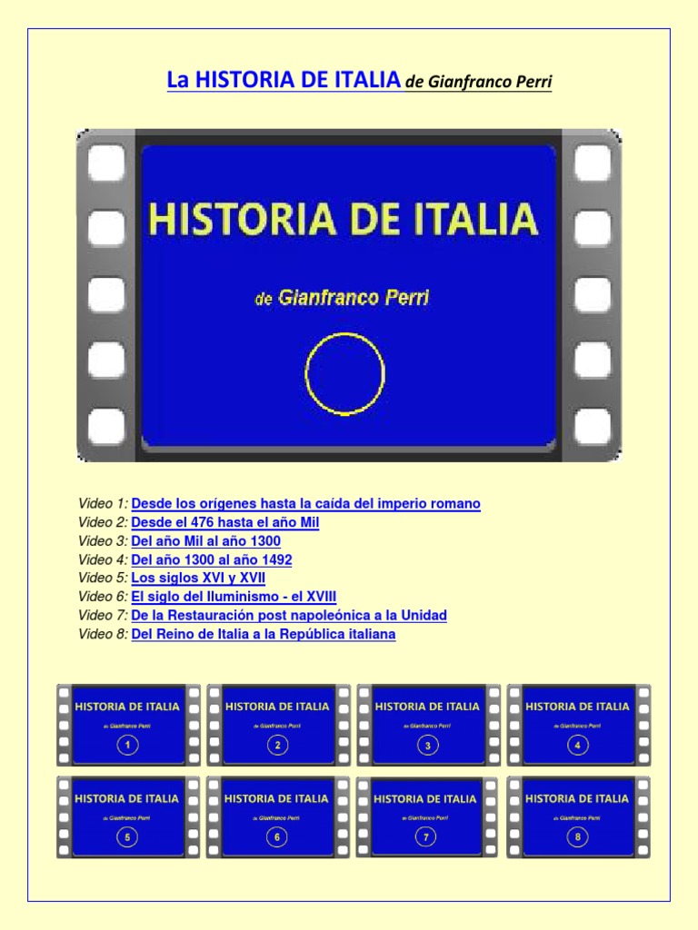 La Historia de Italia en Espanol | PDF | Monarcas europeos