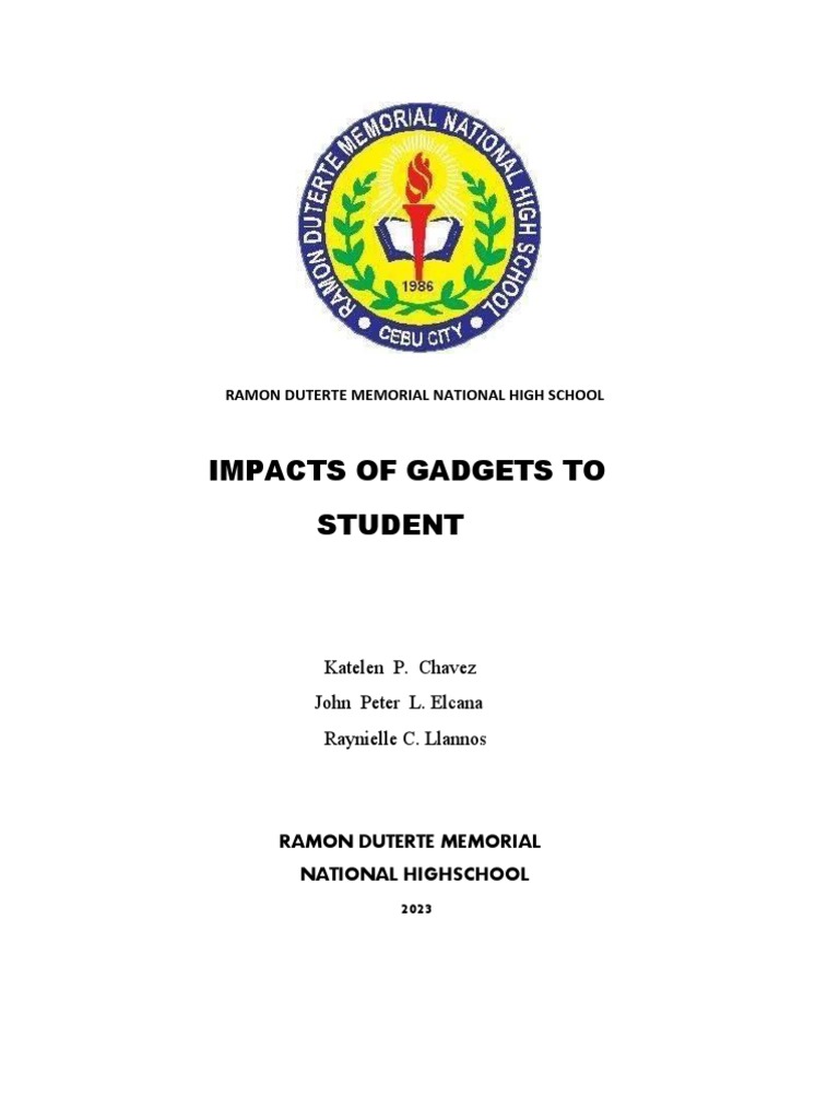 Impacts of Gadget To Studentss | PDF | Methodology | Qualitative Research
