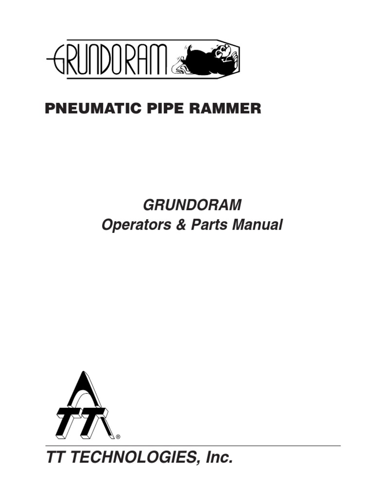 Grundoram Manual | PDF | Pipe (Fluid Conveyance) | Safety