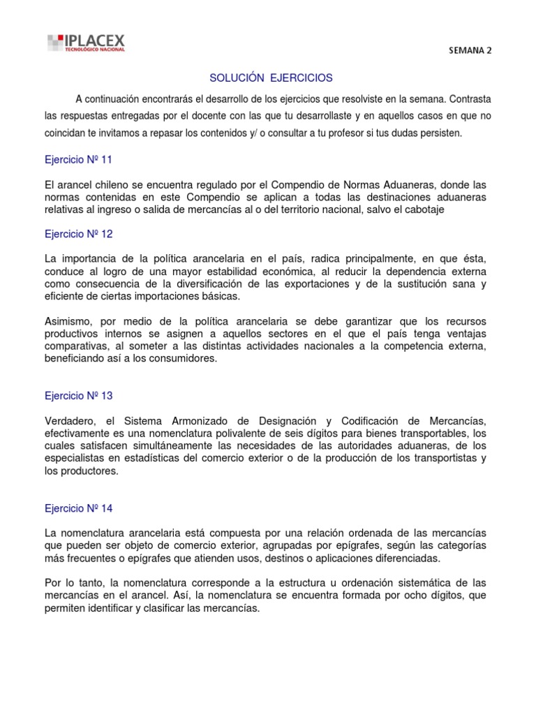 Solución Ejercicios | PDF | Arancel | El comercio internacional