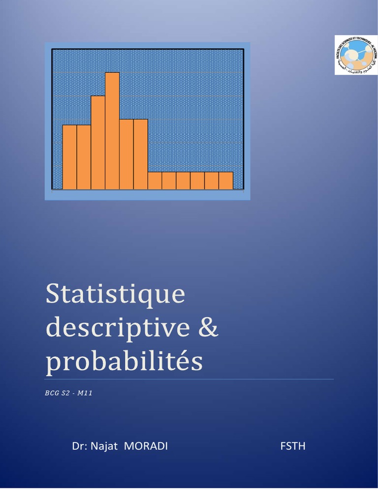 Statistique Descriptive et Probabilités | PDF | Moyenne | Théorie des ...