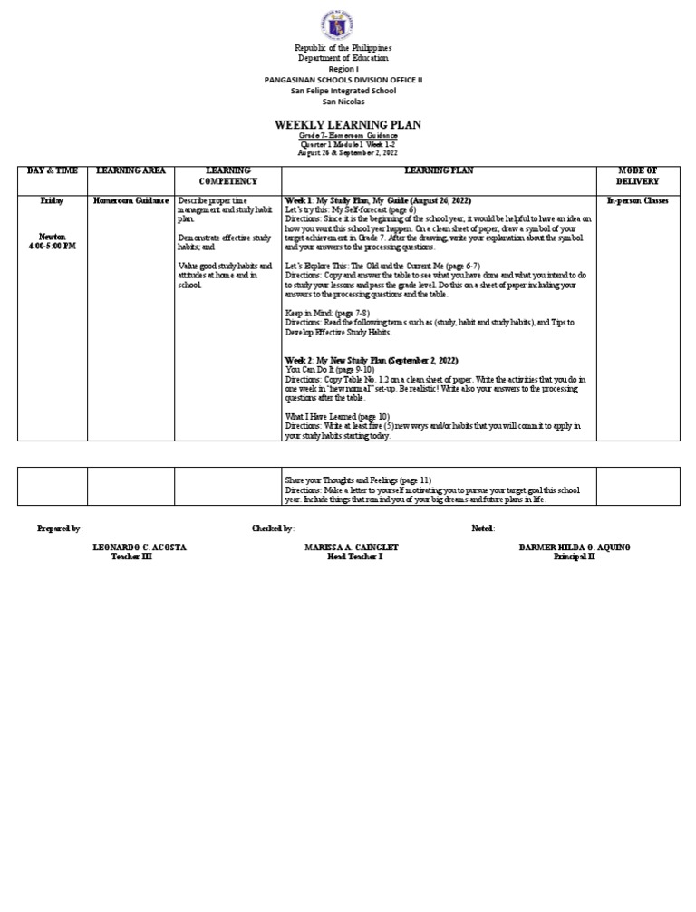 HRGP Module 1 (Week 1-2) G7 | PDF | Cognitive Psychology ...