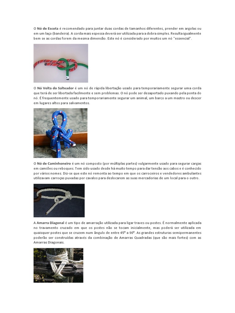 Nós e Amarras | PDF