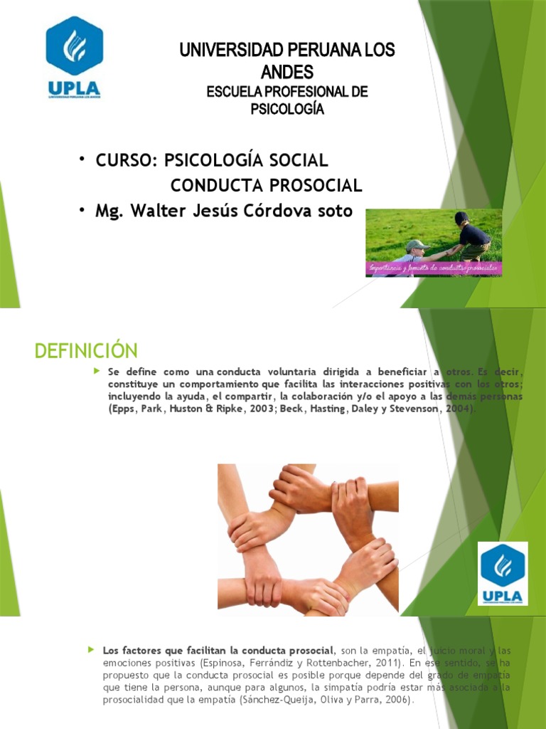 s14 Conducta Prosocial | PDF | Relaciones personales, crianza y ...