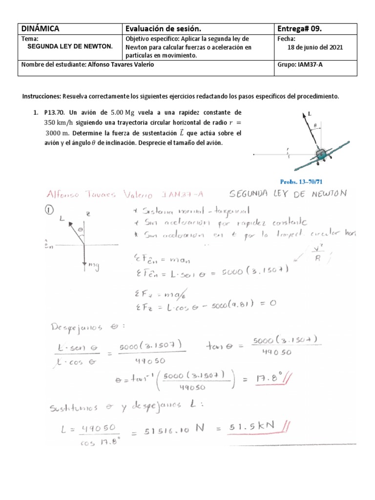 Dinámica EC09 | PDF | Fuerza | Fricción