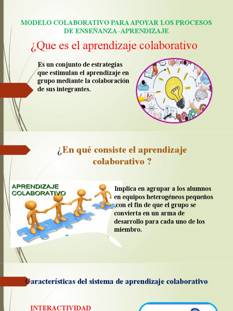 Aprendizaje Colaborativo | PDF