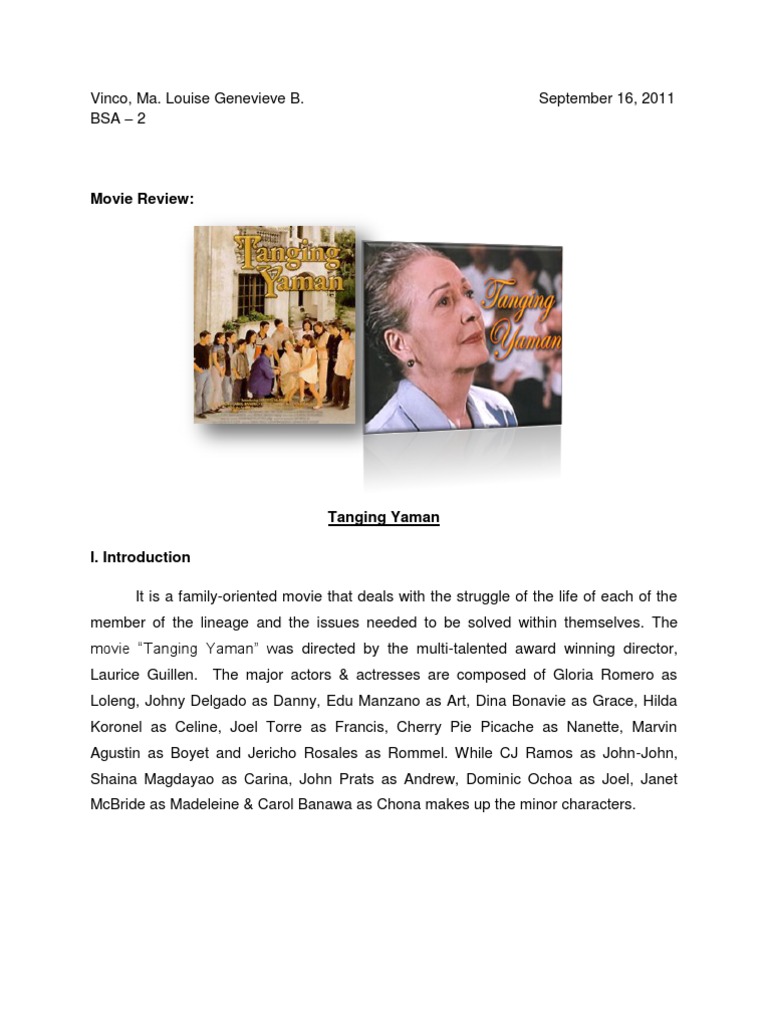 Movie Review Pdf Cinema