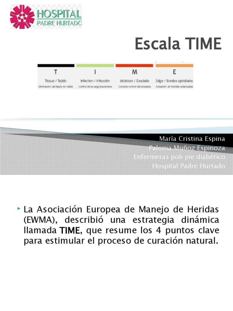Escala TIME para la Curación de Heridas | PDF | Herida | Curación