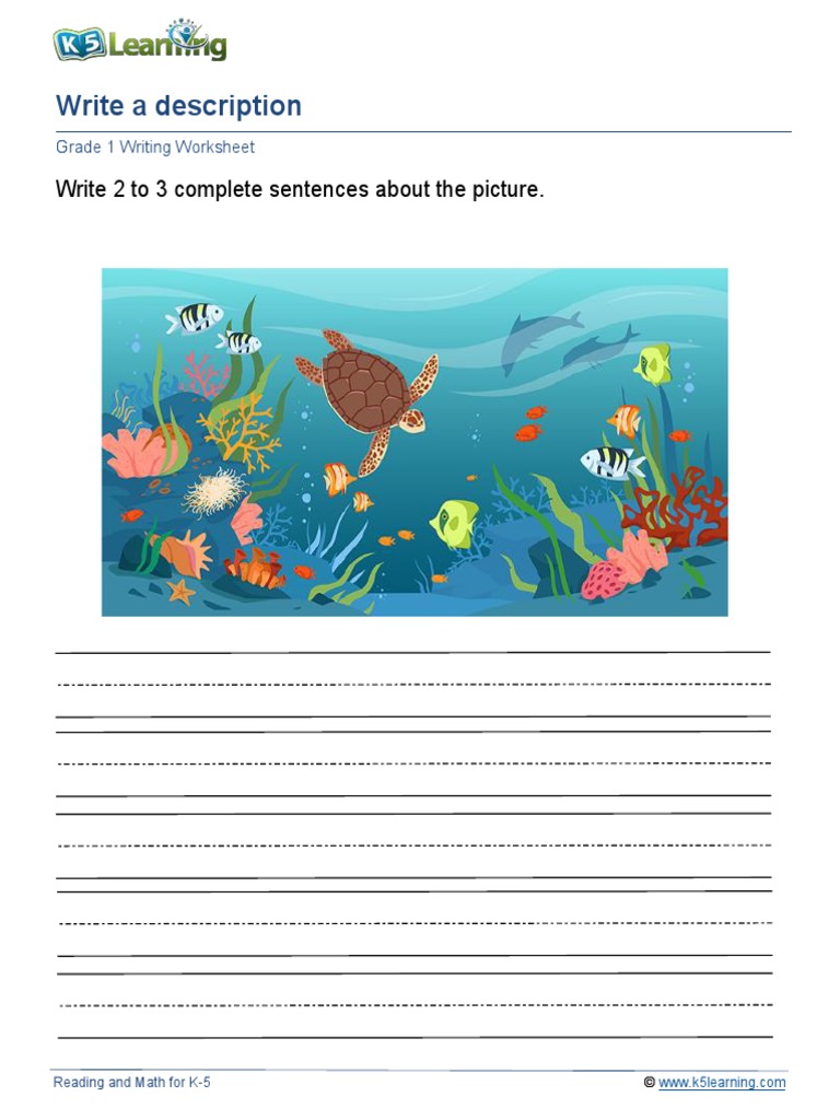 Grade 1 Descriptive Sentences B | PDF