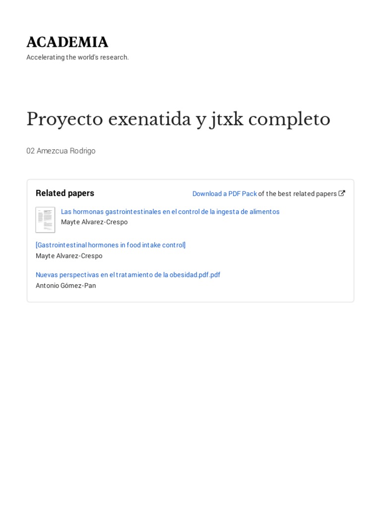 Exenatida vs JTXK en Diabetes Tipo II | PDF | Aminoácidos | Insulina
