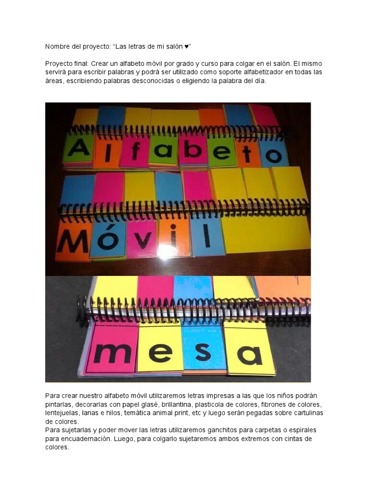 Proyecto Alfabetización Inicial | PDF