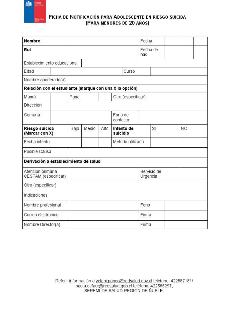 Ficha de Notificación | PDF