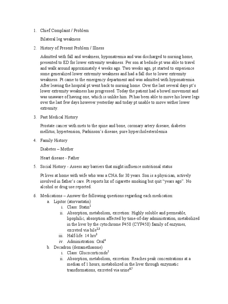 Case Study and Adime Note | PDF