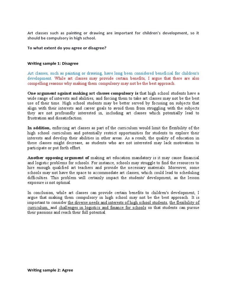 Agree - Disagree - IELTS Sample | PDF | Creativity | Thought