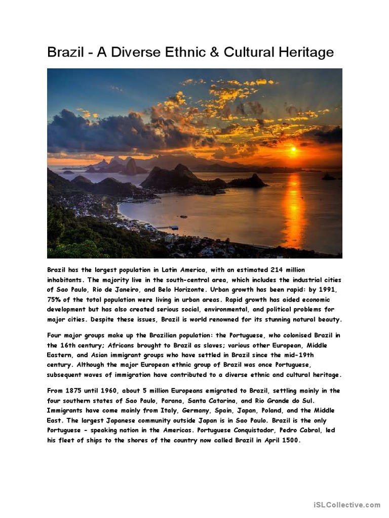 Brazil - A Diverse Ethnic & Cultural Heritage | PDF