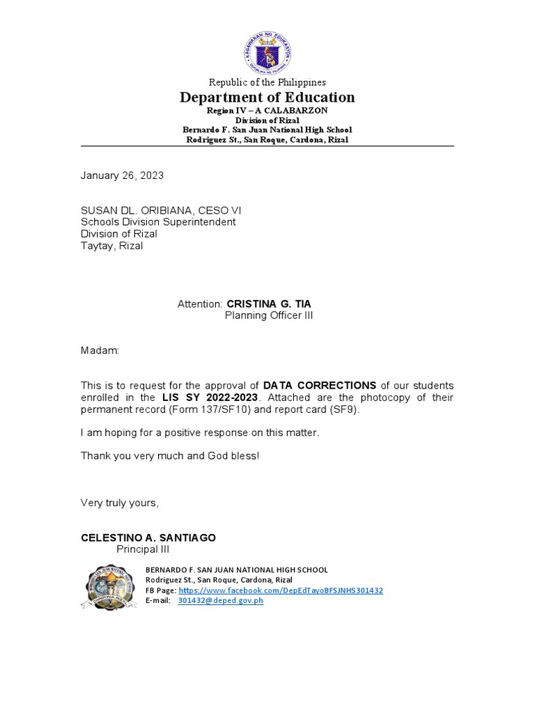 School Letterhead | PDF