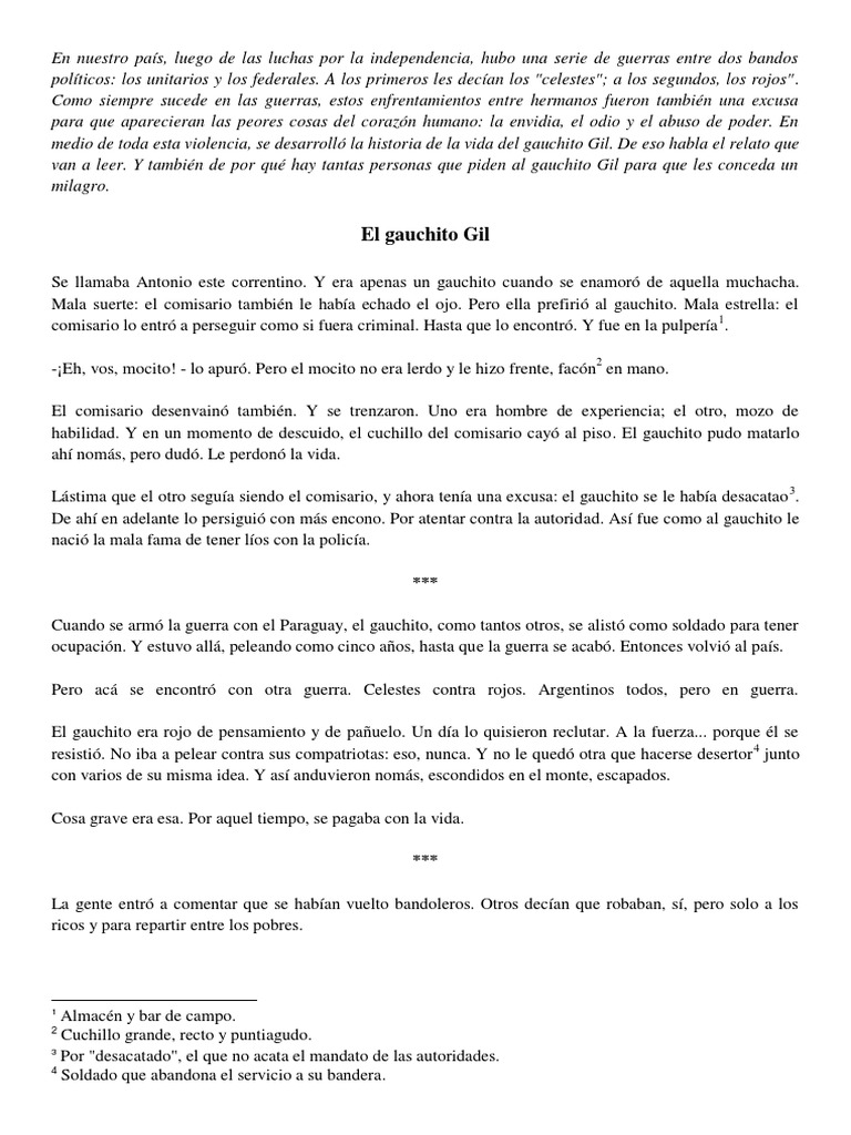 Leyenda Del Gauchito Gil | PDF
