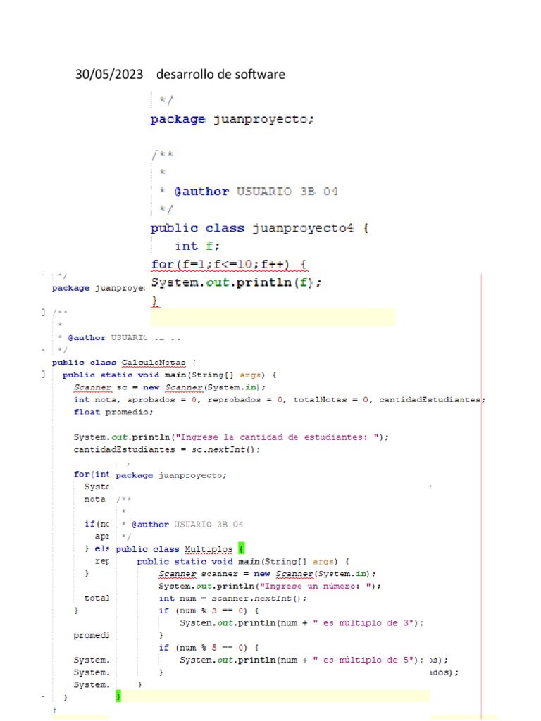 Ejercicios de Programación en Java | PDF | Métodos y materiales de enseñanza