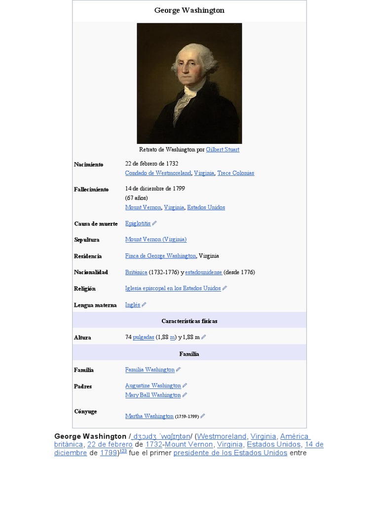 George Washington | PDF | George Washington