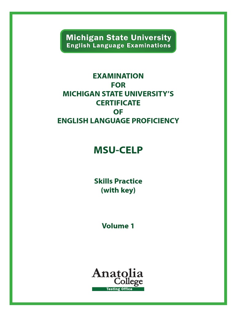 MSU-CELP Practice Guide | PDF