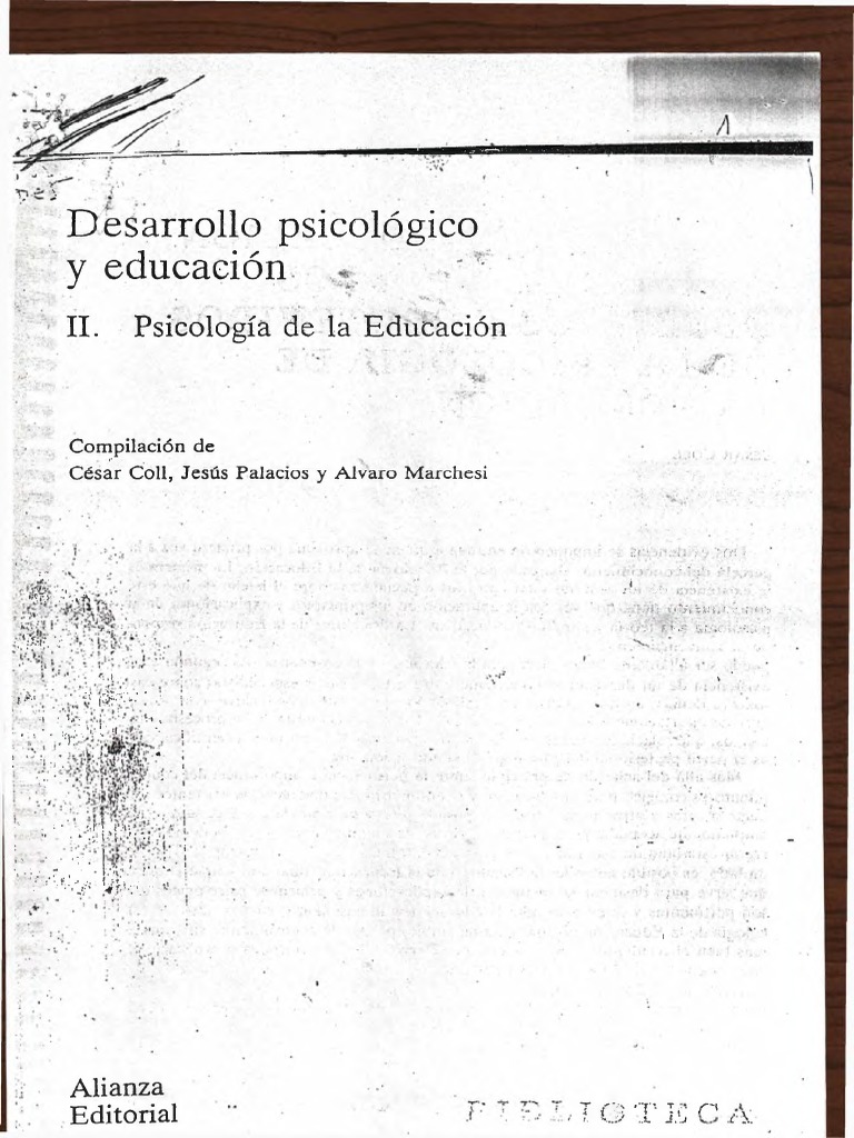 Desarrollo Psicologico y Educacion - Coll - Cap. 1 | PDF | Sicología ...