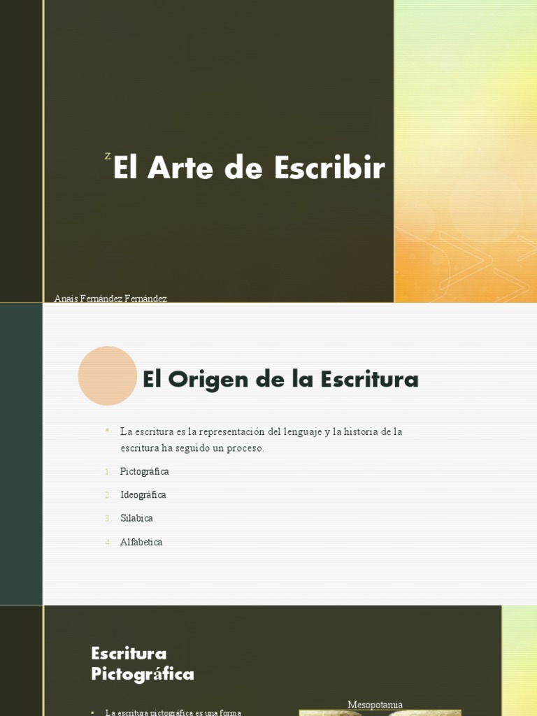 El Arte de Escribir | PDF