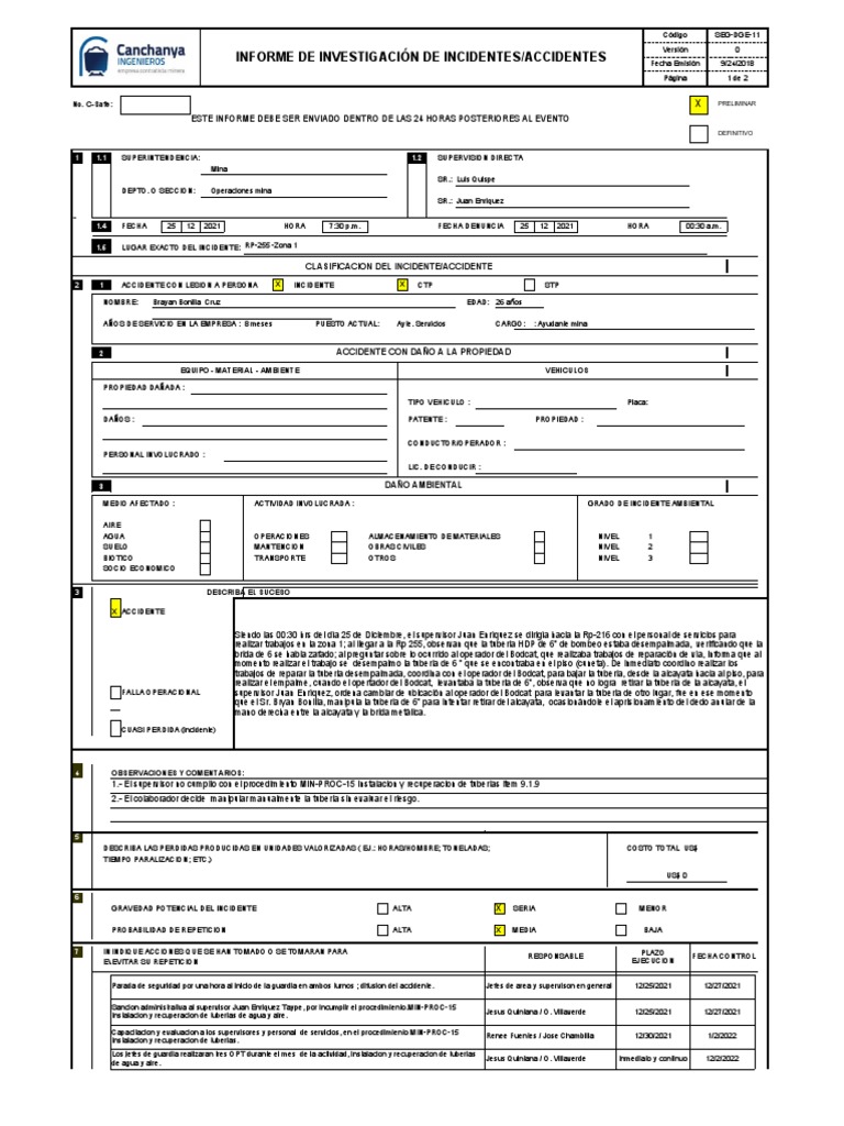 Copia de Accidente Por Aprisionamiento de Dedo en Manipulacion de ...
