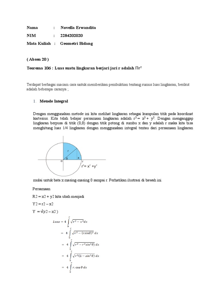 Asal usul rumus lingkaran | PDF
