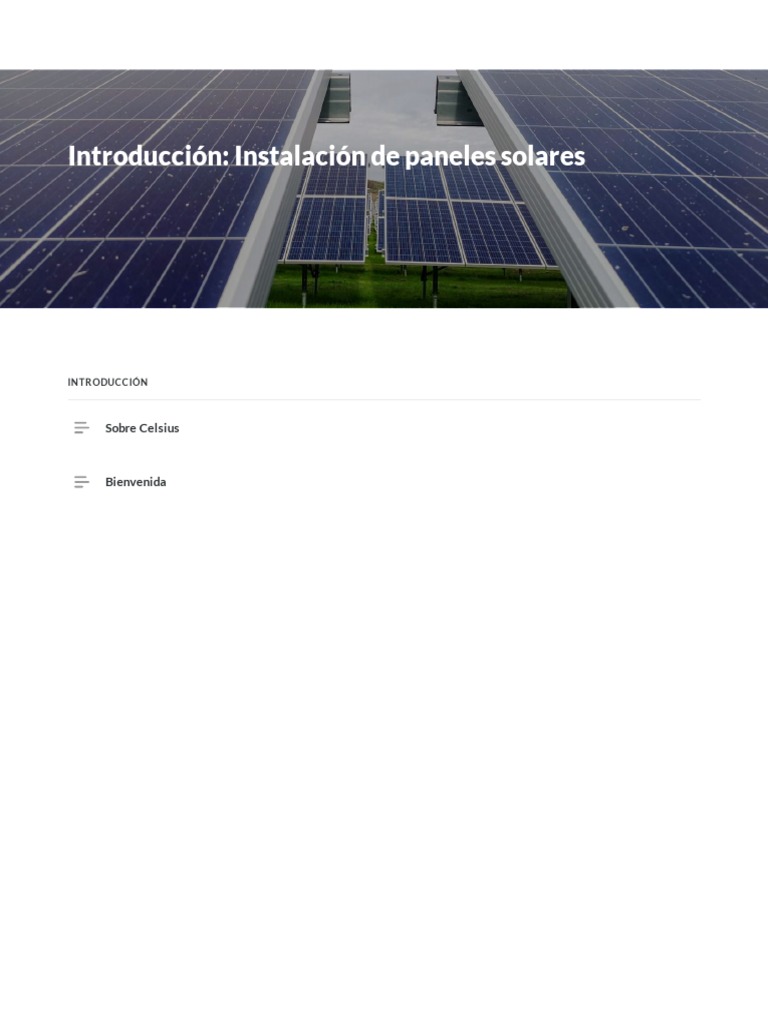 Introduccion | PDF | Energía solar | Panel solar
