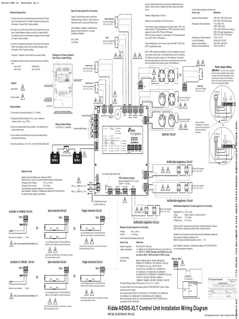 Kidde AEGIS-XLT | Download Free PDF | Relay | Electrical Wiring