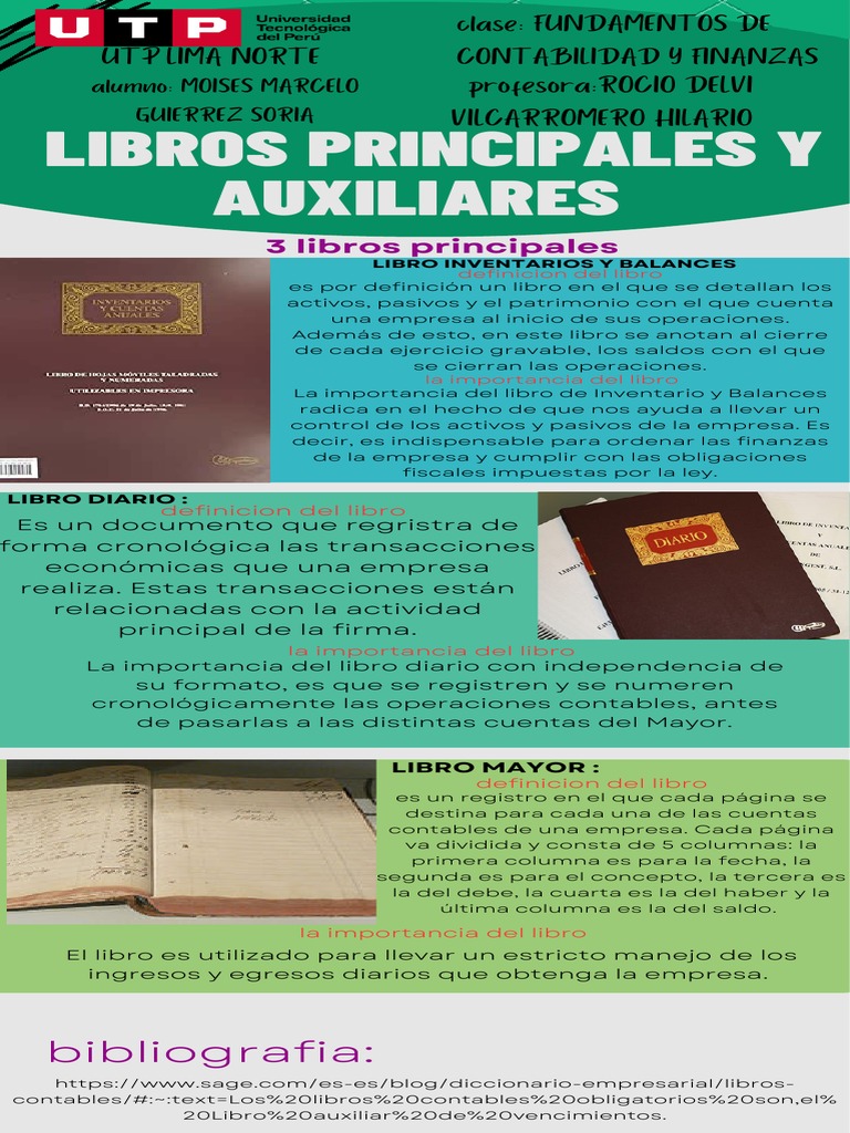 Libros Principales y Auxiliares | PDF | Contabilidad | Business