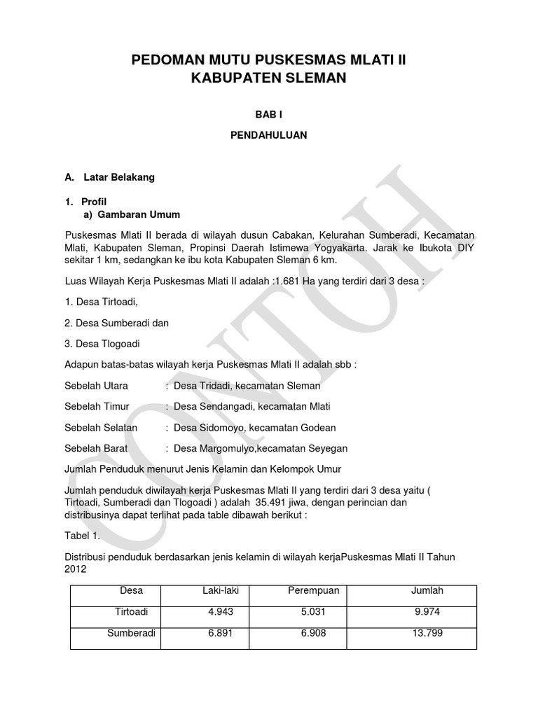 Manual Mutu Melati II | PDF