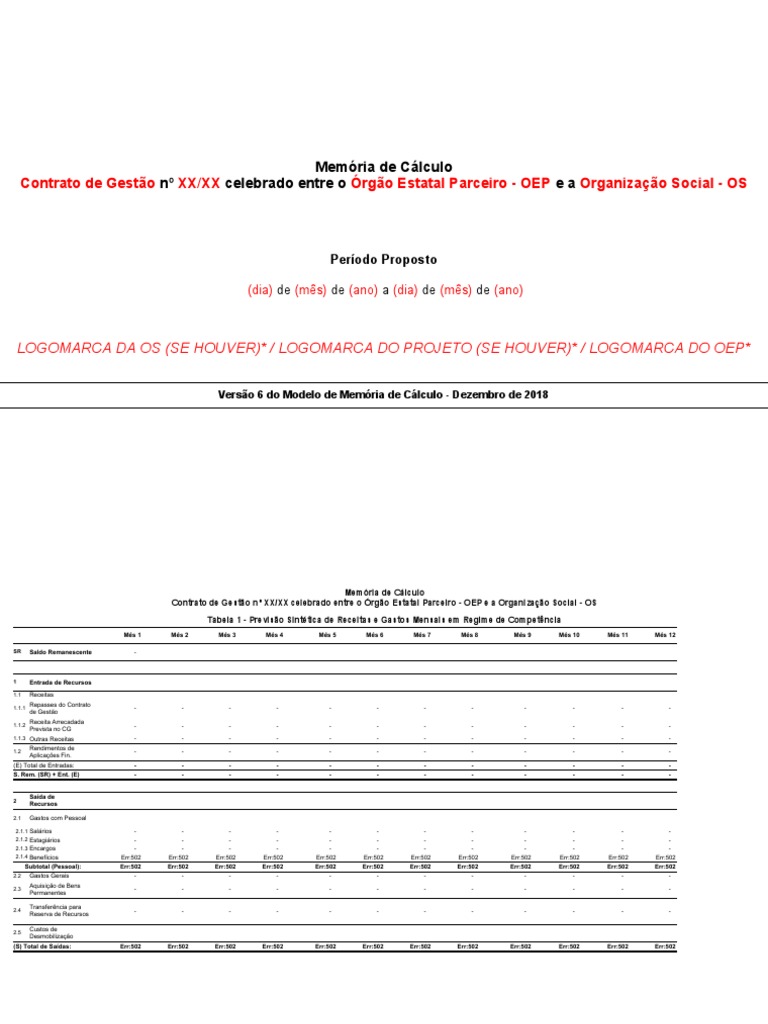 Modelo de Memoria de Calculo VR 61 Os | PDF Modelo de Memoria de Calculo VR 61 Os | PDF