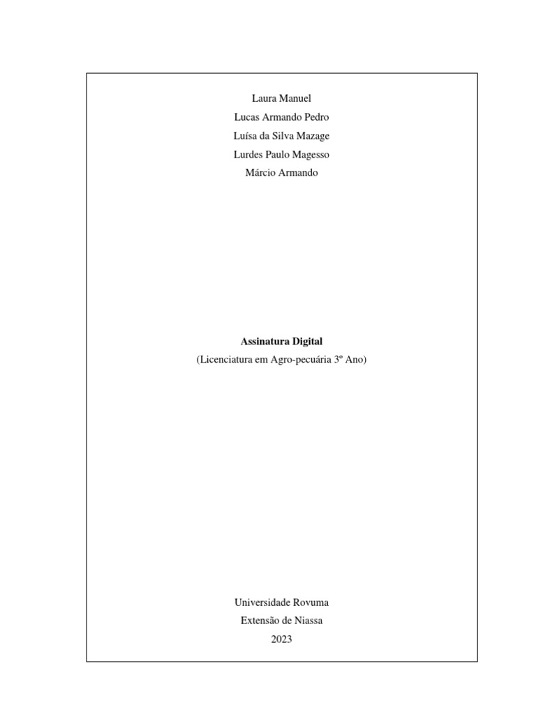 Trabalho de Informatica Basica, Assin. Digital | PDF | Criptografia ... Trabalho de Informatica Basica, Assin. Digital | PDF | Criptografia ...