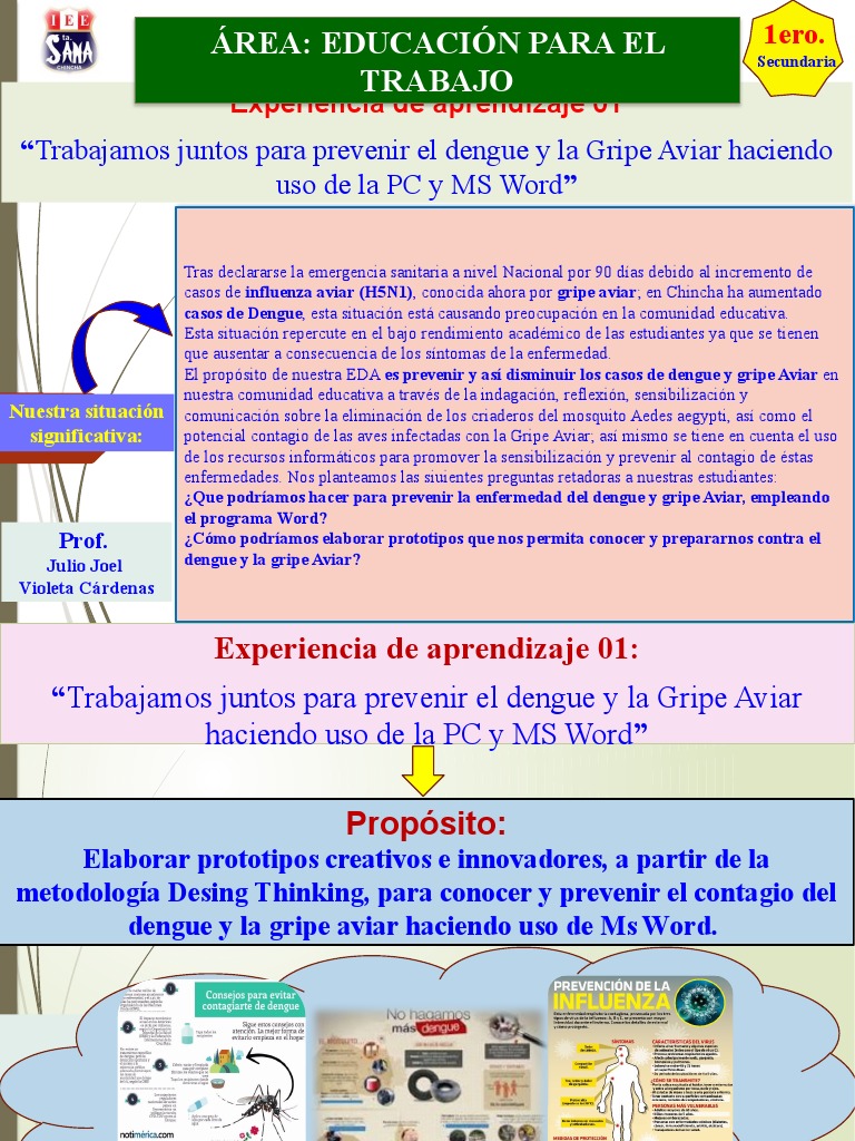Presentacion Experiencia 01 Ept1 2023 | PDF