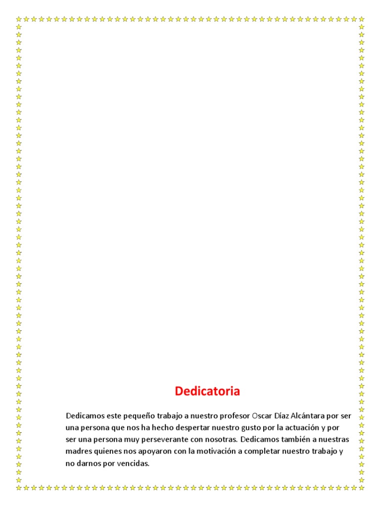 Dedicatoria XD | PDF