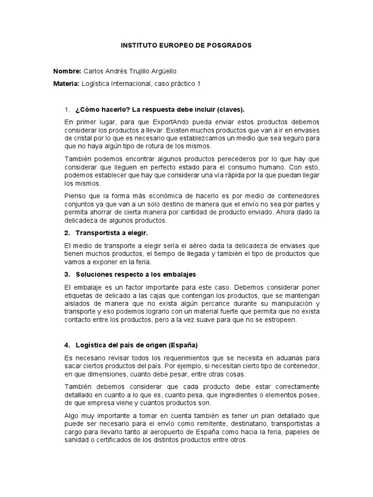 Caso Práctico 1 | PDF | Negocios