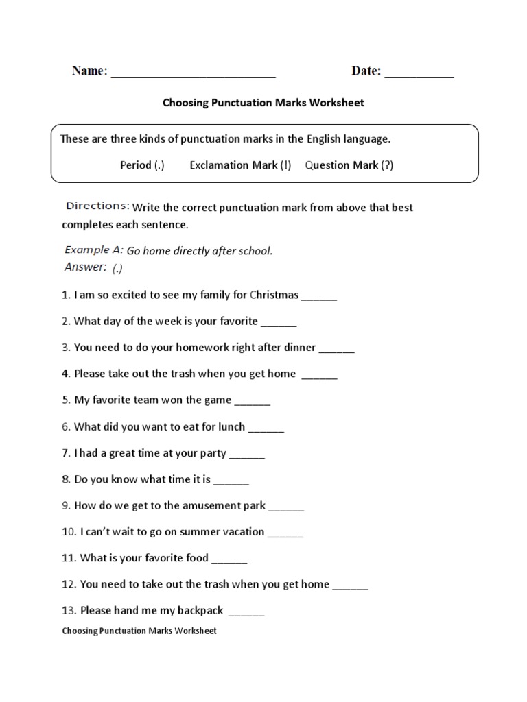 Punctuation Marks Choosing P 1 Intermediate | PDF