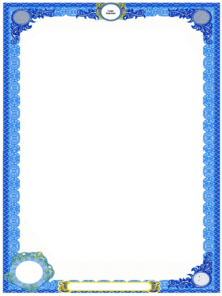 Template Border Ijazah | PDF