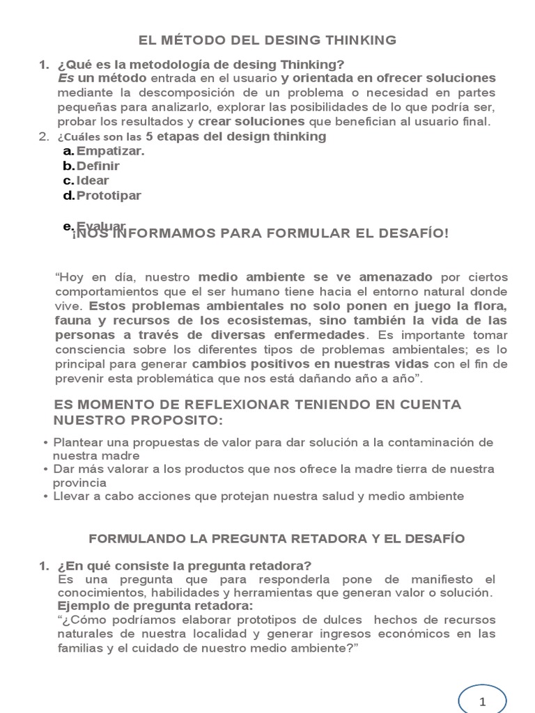 Pregunta Retadora-Reto | Descargar gratis PDF | Entorno natural | Evaluación