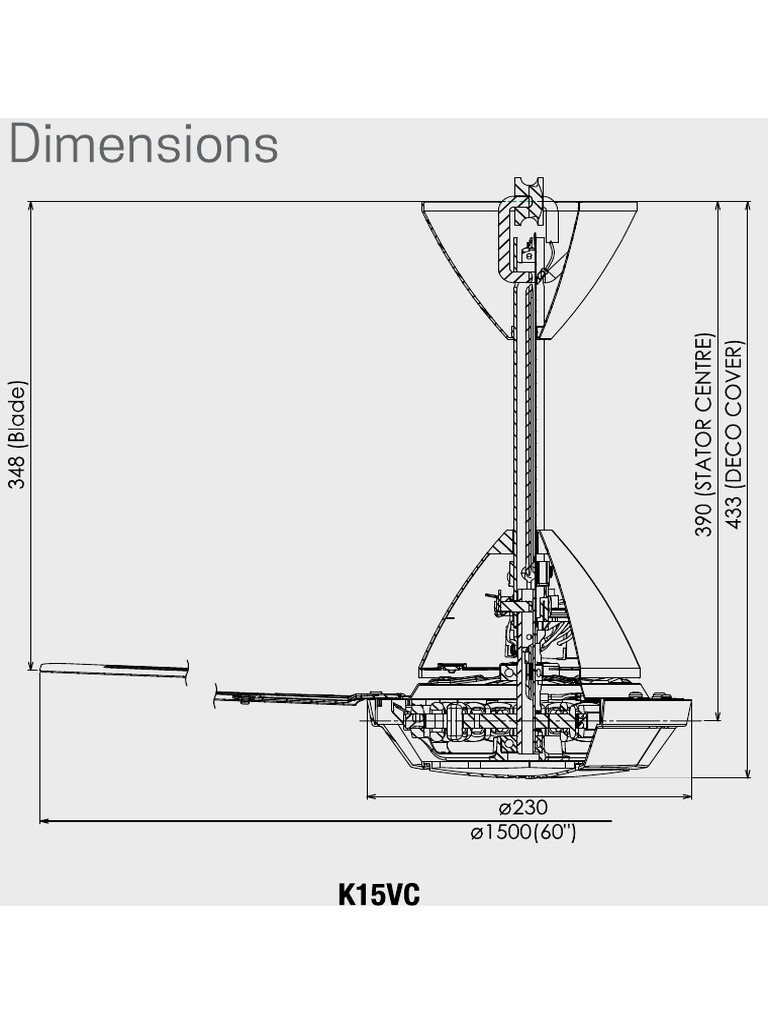 K15VC Ceiling Fan Detail | PDF