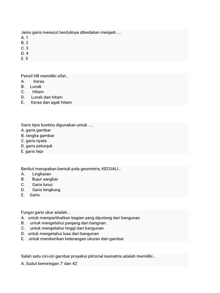 Soal Gto | PDF | Metode & Bahan Ajar