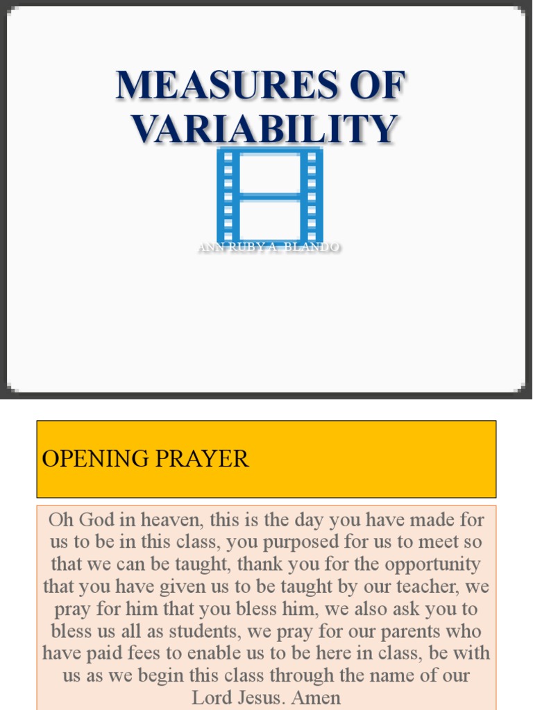 Measures of Variability | PDF | Statistics | Variance