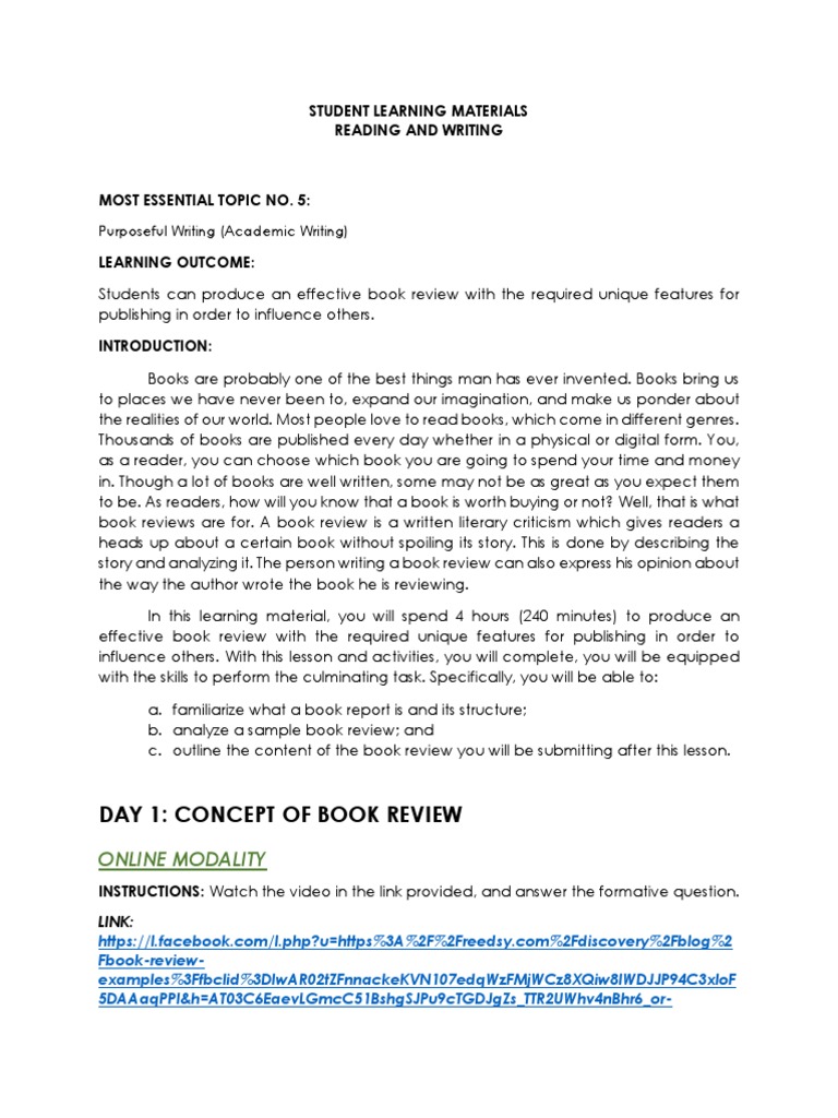 Part 6. Sample Learners Learning Material | PDF | Books | Argument