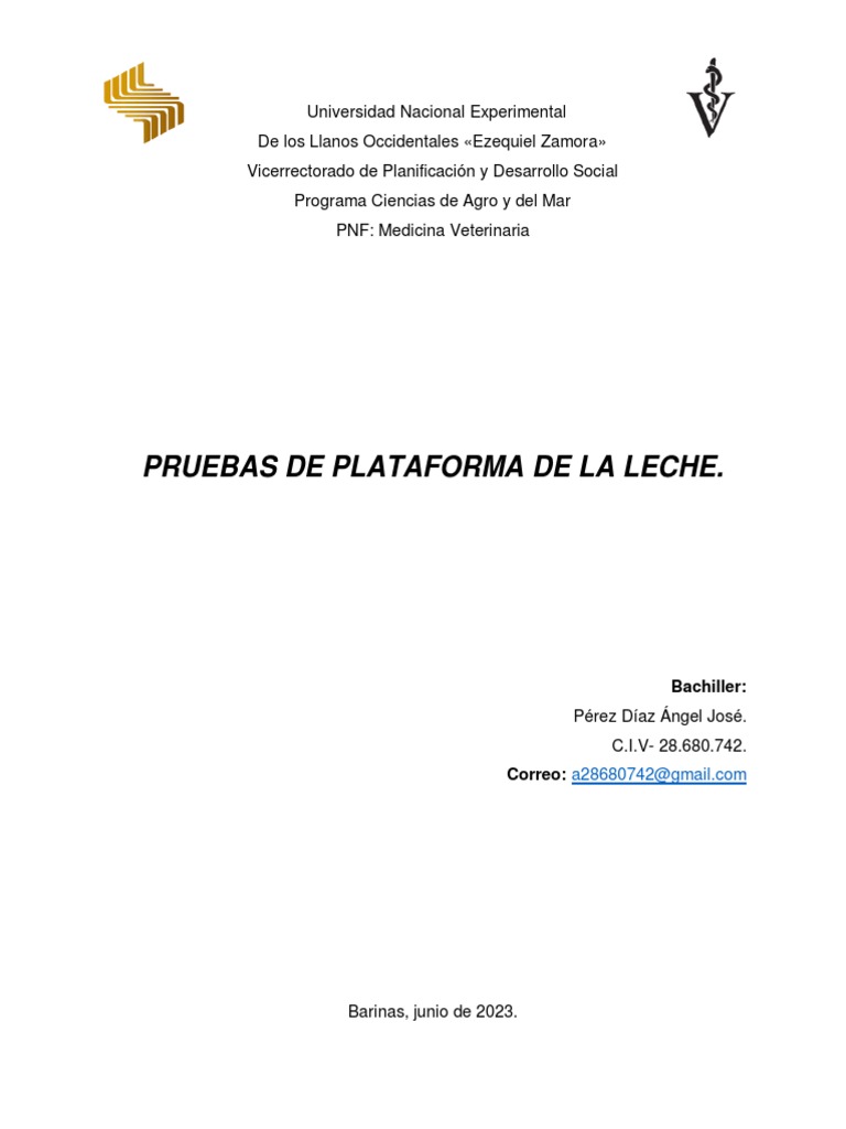 Angel Perez-Analisis de La Leche. | PDF | Leche | Ph