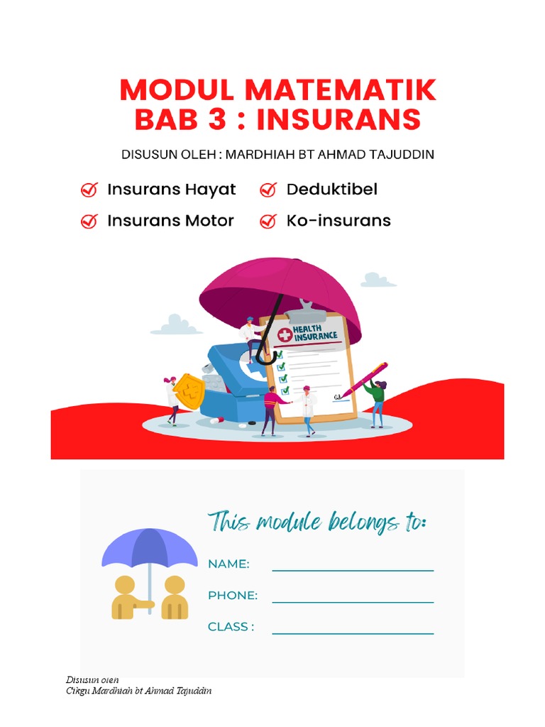 Modul f5 Bab 3 Insurans | PDF