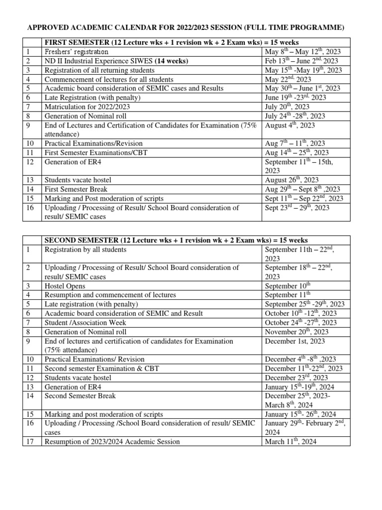 Academic Calendar 2023 | PDF | Academic Term | Schools