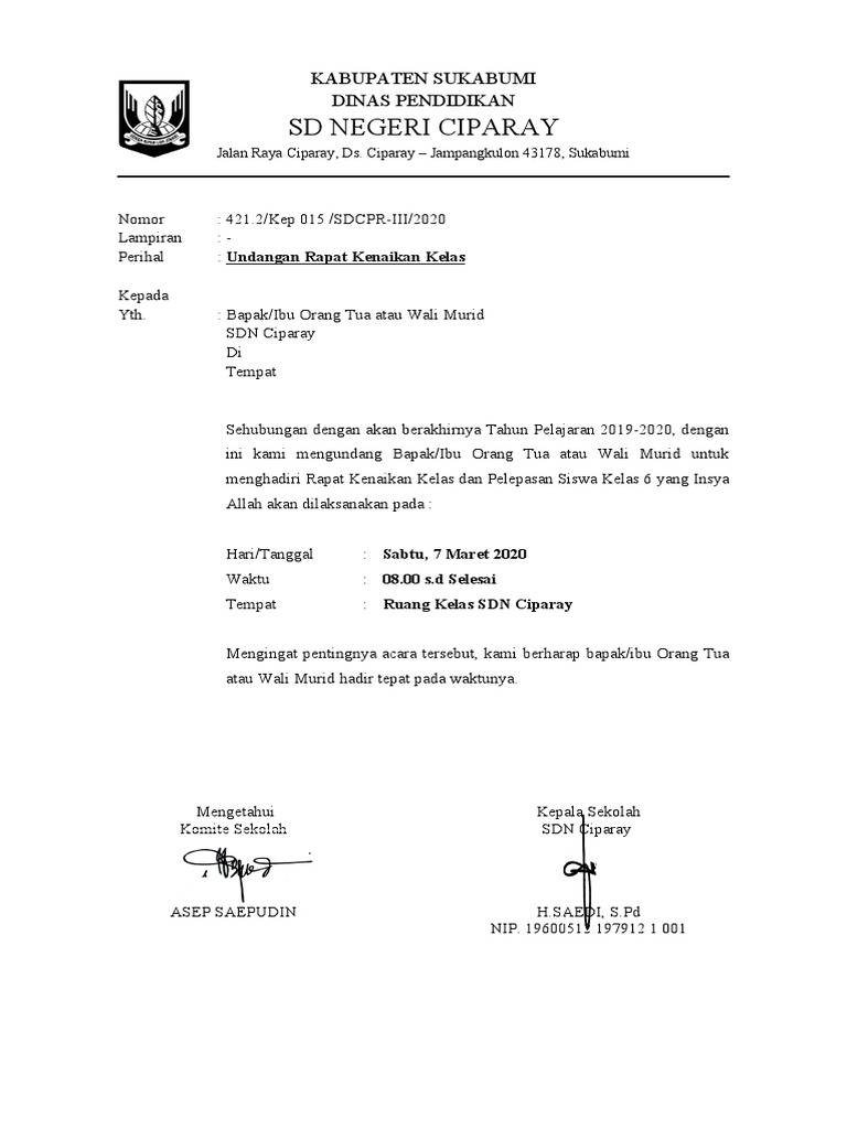 Rapat Awal Tahun Ajaran Pdf