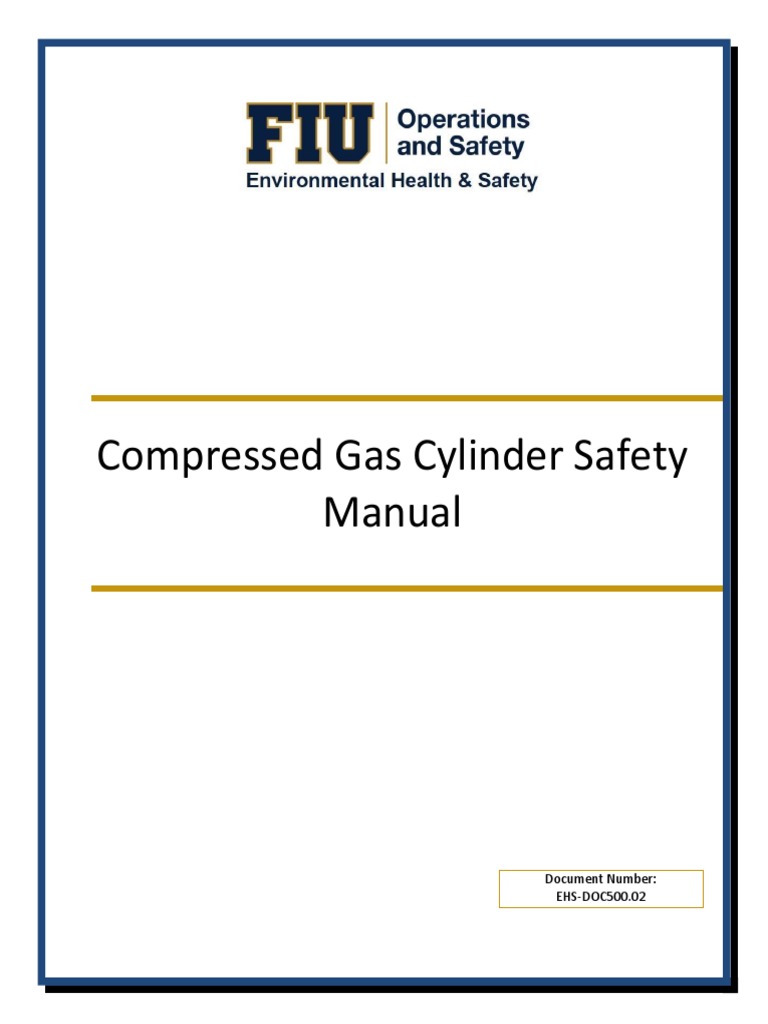 Compressed Gas Cylinders Safety Manual | PDF | Valve | Cryogenics
