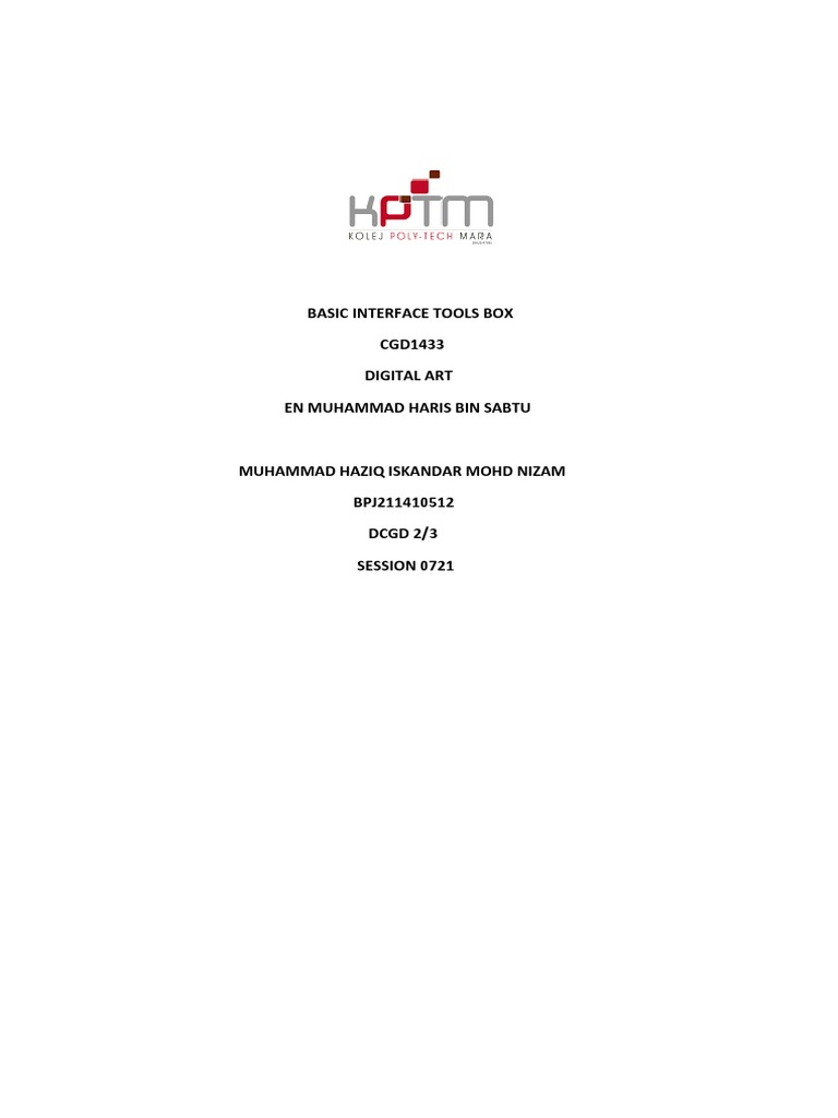 Basic Interface Tools Box | PDF | Cursor (User Interface) | Adobe Illustrator